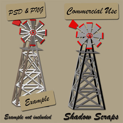Shadow Scraps: New CU Windmill Template!
