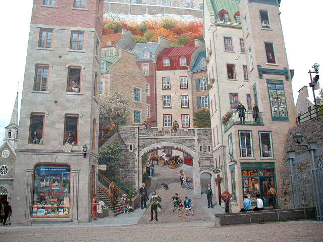 A Portrait of the Visual Arts in Canada: Wall Murals of Canada: Quebec City