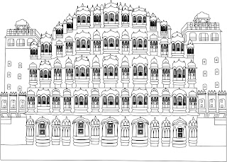 My Graphic work: Hawa Mahal