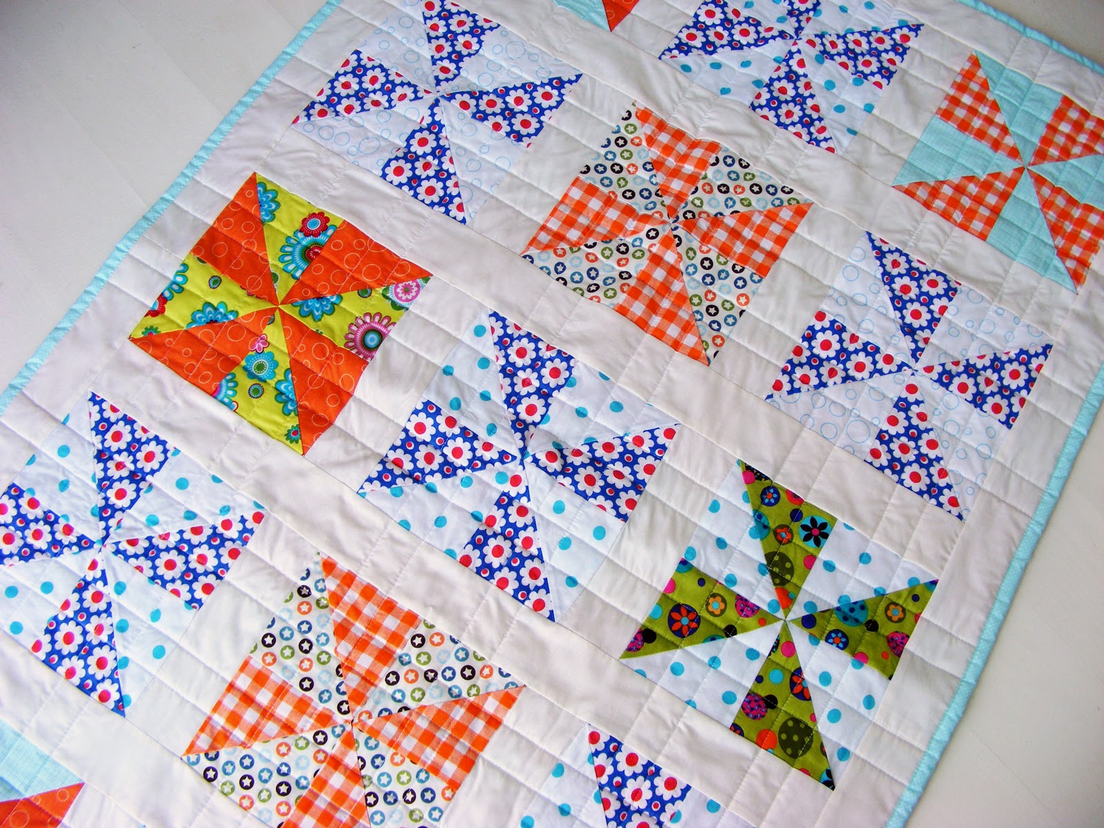 blimunda quilts: Windmill Baby Quilt Number Four