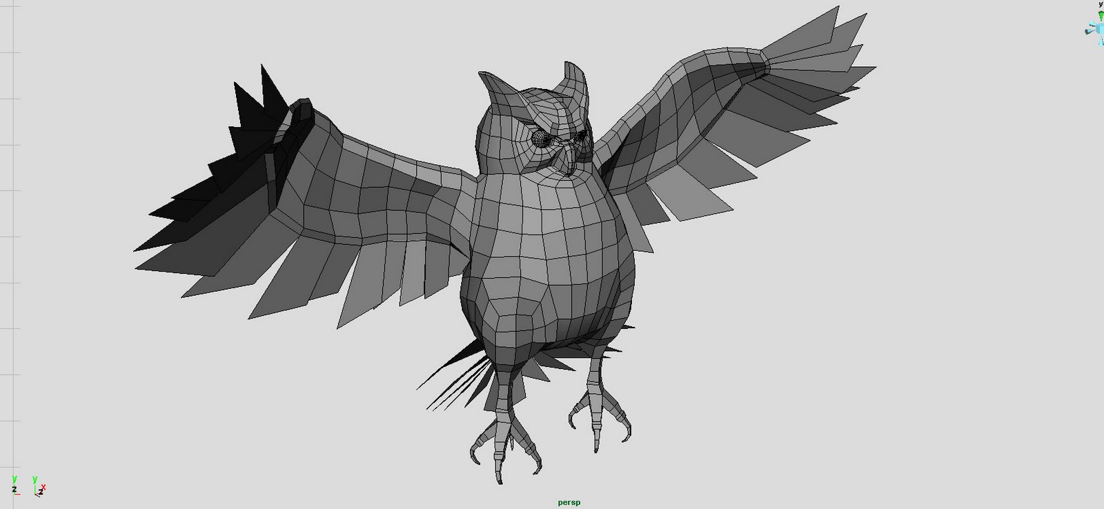 Jarold's Art Blog: 3D owl