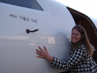 glory in the ordinary: Once in a Lifetime trip on "Moo Force One"