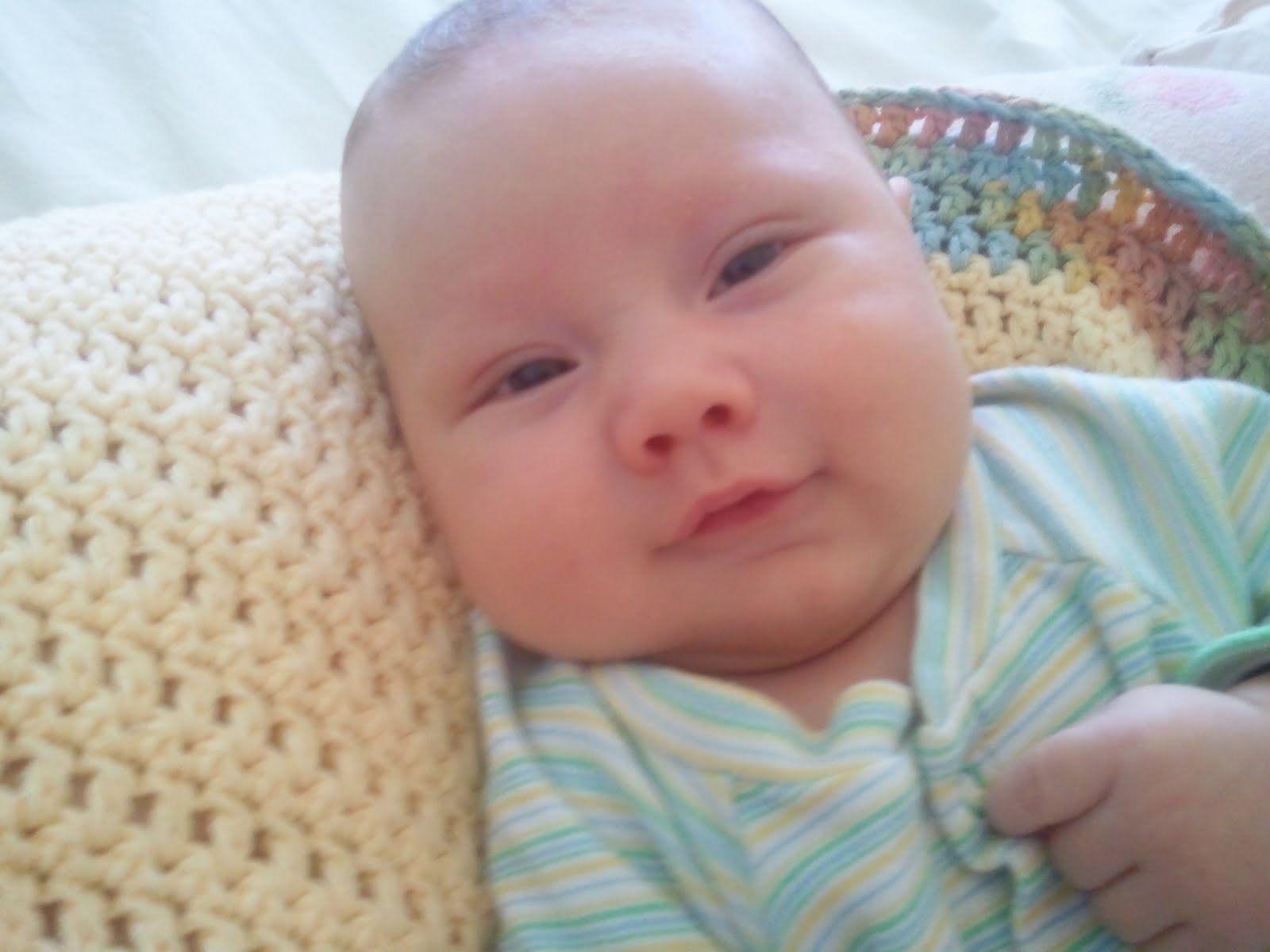 Like A Bird: fat baby smiles...