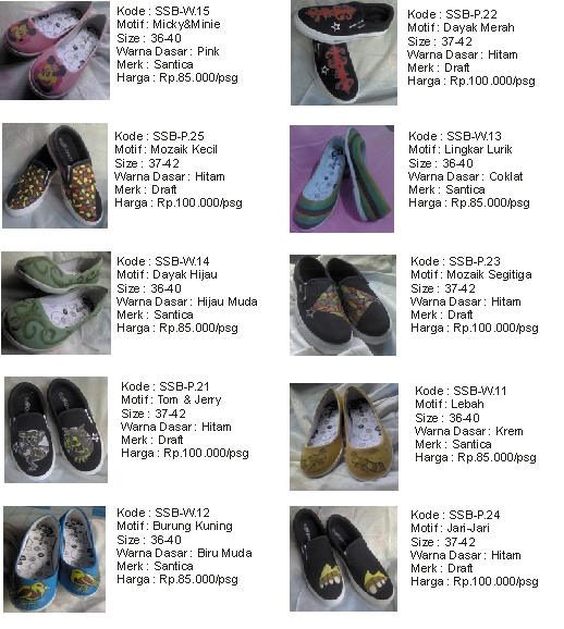 SEPATU LUKIS MANUAL: CATALOG