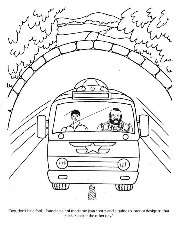 Mr T Coloring Pages