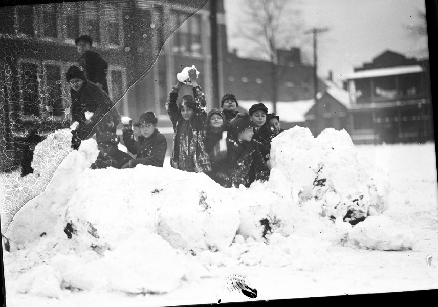 Urchin Snowball Fight II, Detroit Michigan (1920s) | Friday Morning ...