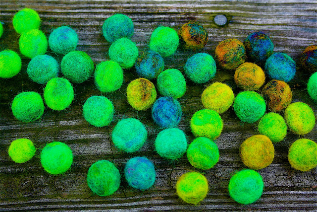 Moment to Moment: Felted wool beads