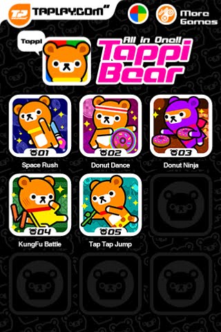 Pandafools' Blog: iPhone FUN Game: Tappi Bear All in 1