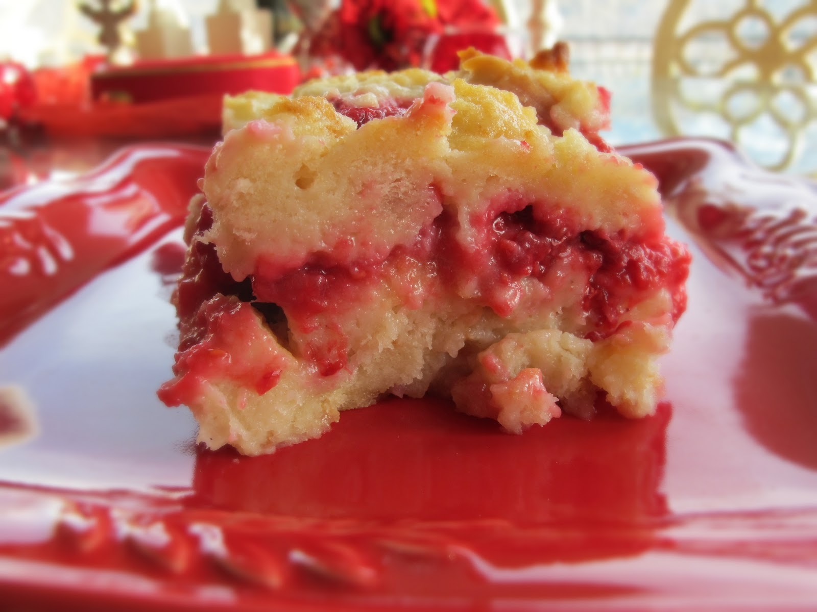 Raspberry Bread Pudding - Purple Chocolat Home