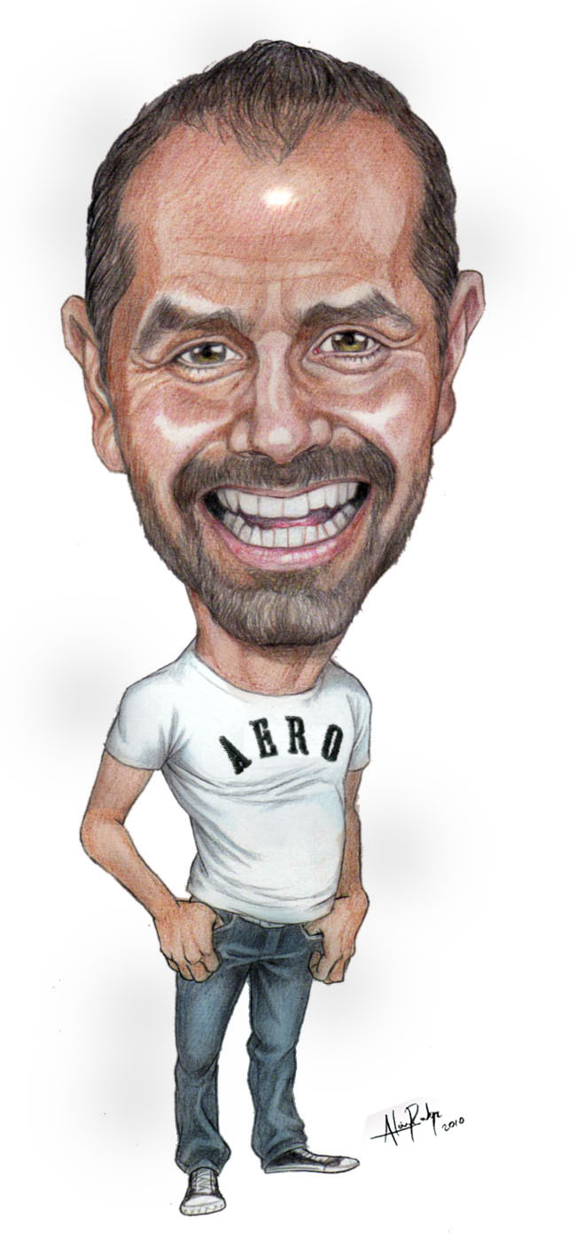 Alan Rodríguez .Caricaturista.: Radames de Jesus
