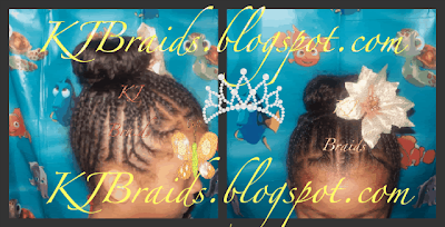 KJ Braids: Princess Tiana Bun