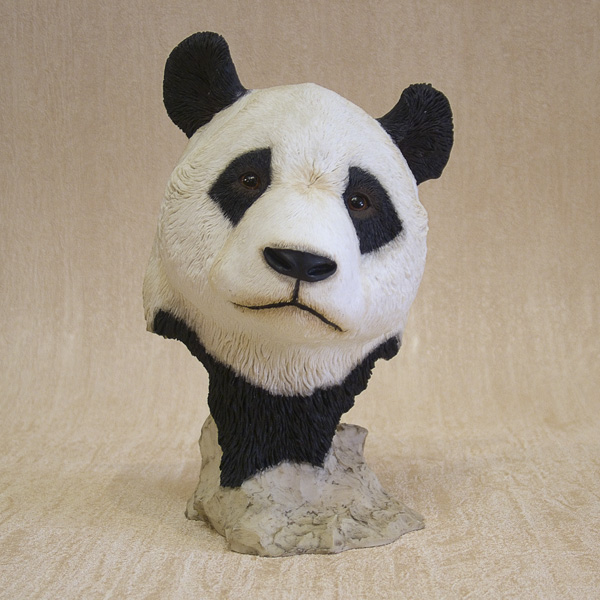 Collection of Panda Figurines: Panda bust (Sherratt & Simpson)