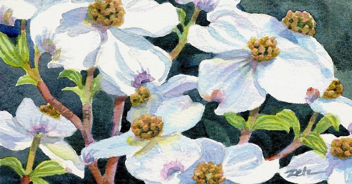 Dogwood Flower Painting