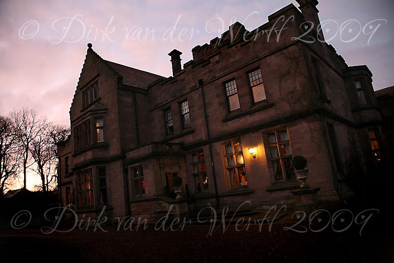 LATE WINTER LIGHT WITH A WARM AND INVITING ELLINGHAM HALL IN NORTHUMBERLAND