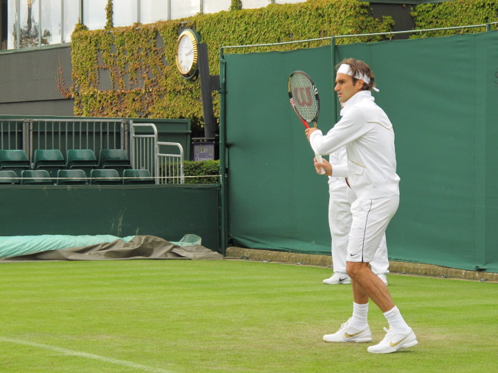 Roger Federer Wimbledon 2010 practicing ~ Roger Federer The Champ