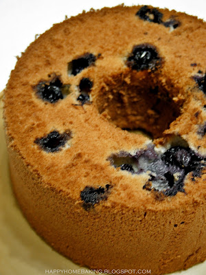 Happy Home Baking: Blueberry Chiffon Cake