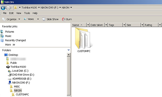 Cicak's Photoblog (or "AdamCLT Photography"): Nikon D90: Custom Picture ...