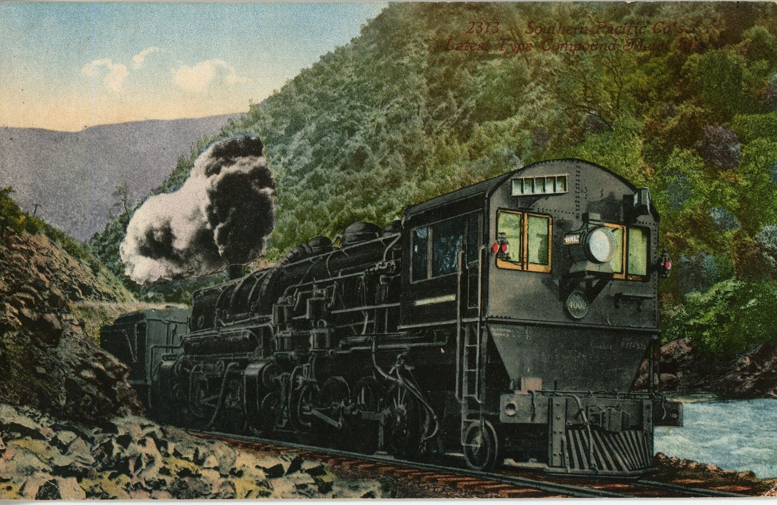 The National Railroad Postcard Museum: Cab-Forward, Southern Pacific ...