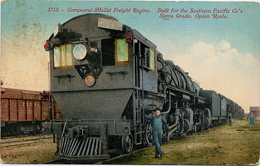The National Railroad Postcard Museum: Cab-Forward, Southern Pacific ...
