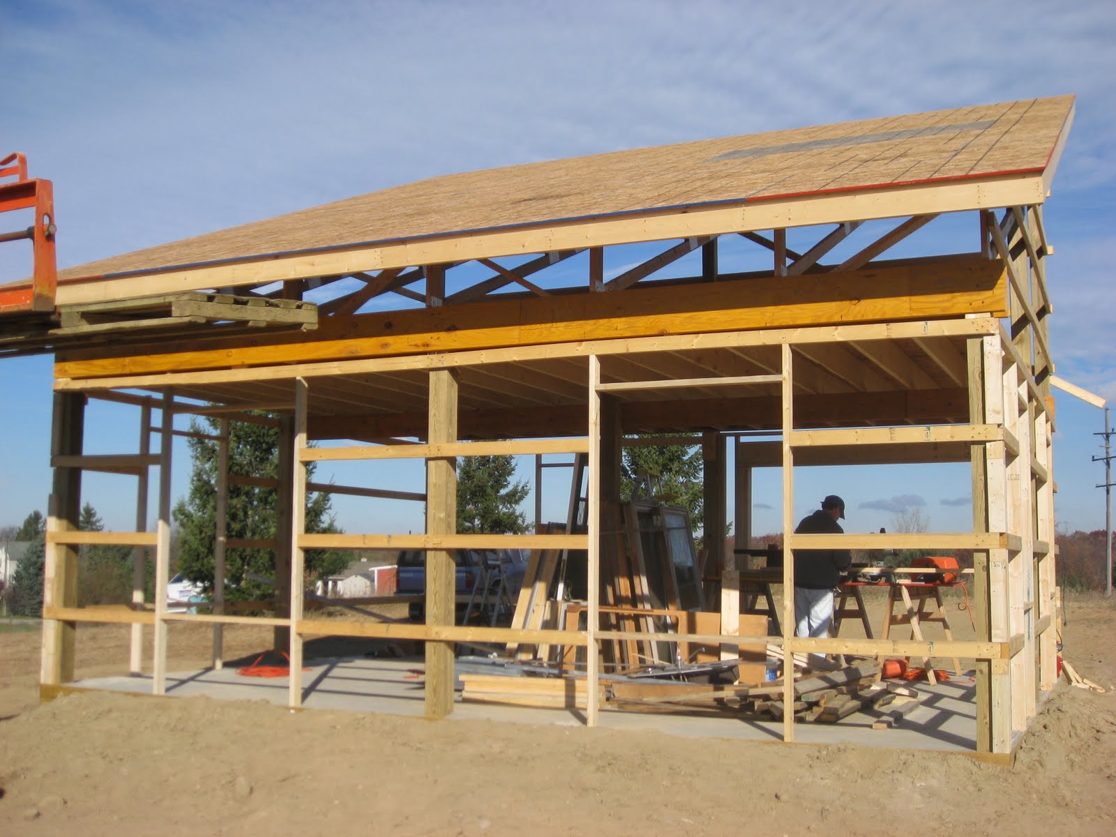 Building our Sustainable Honey Prairie House: Pole Barn/Shed ...