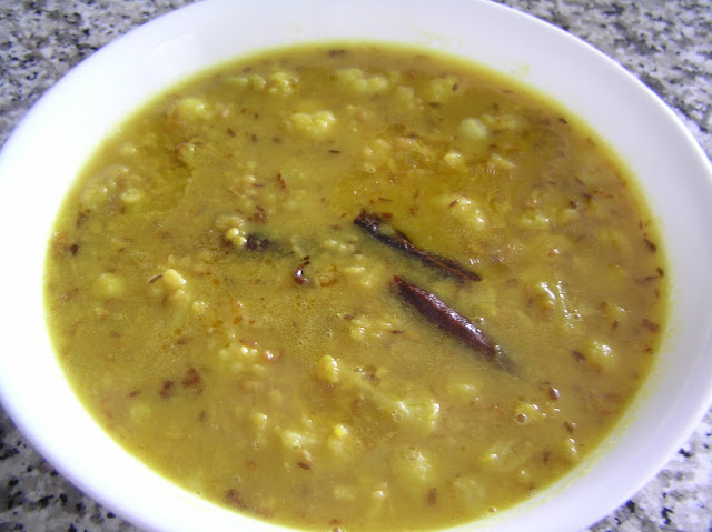The Melting Pot: Mung Dal with Cauliflower