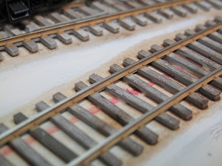 Mark Schreuder's Blog: Model Railroad: Track Weathering and Fascia Board