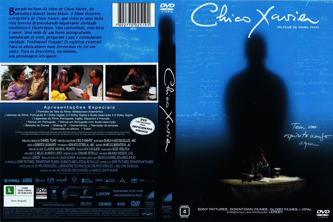 Minhas Capas: Capa DVD - Chico Xavier O Filme