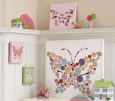 Big Ideas and a Little Inspiration: button wall art