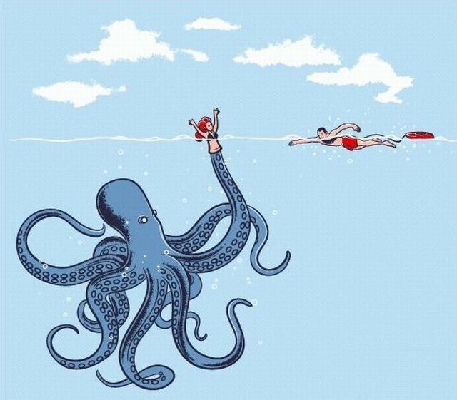 Smart Giant Octopus | Funpicc