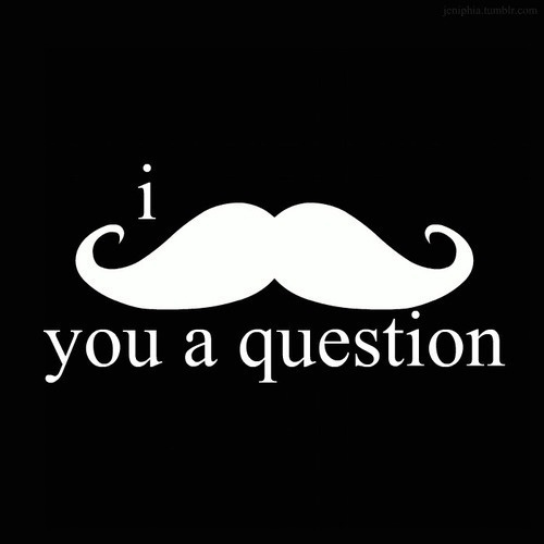 Just for fun pic: I Mustache (Must Ask) - You A Question