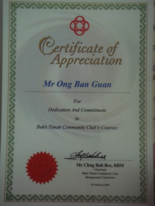 In Memories of Sir Ong Ban Guan: Post on Singapore Taekwondo Federation ...