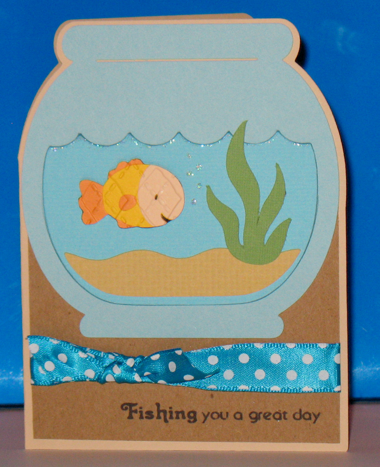Scrappy Mel: Fish Bowl Shape Card - Create A Critter