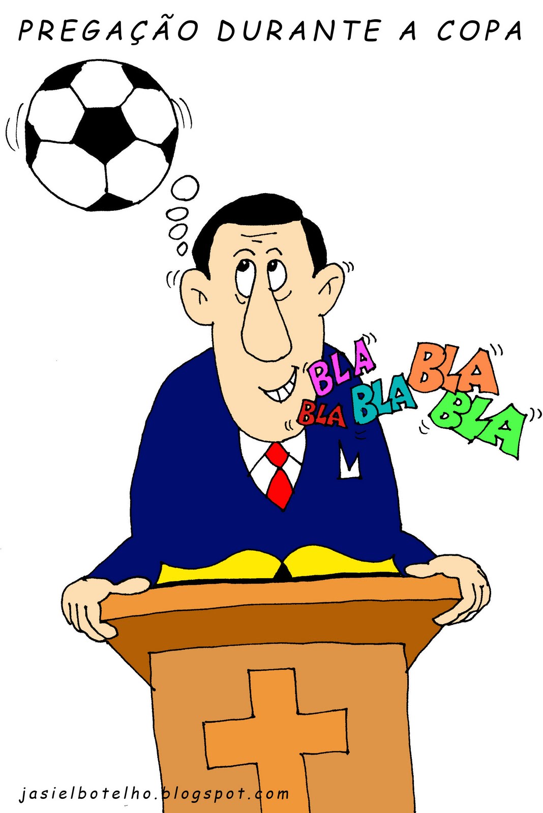 Humor Cristão: O púlpito durante a Copa
