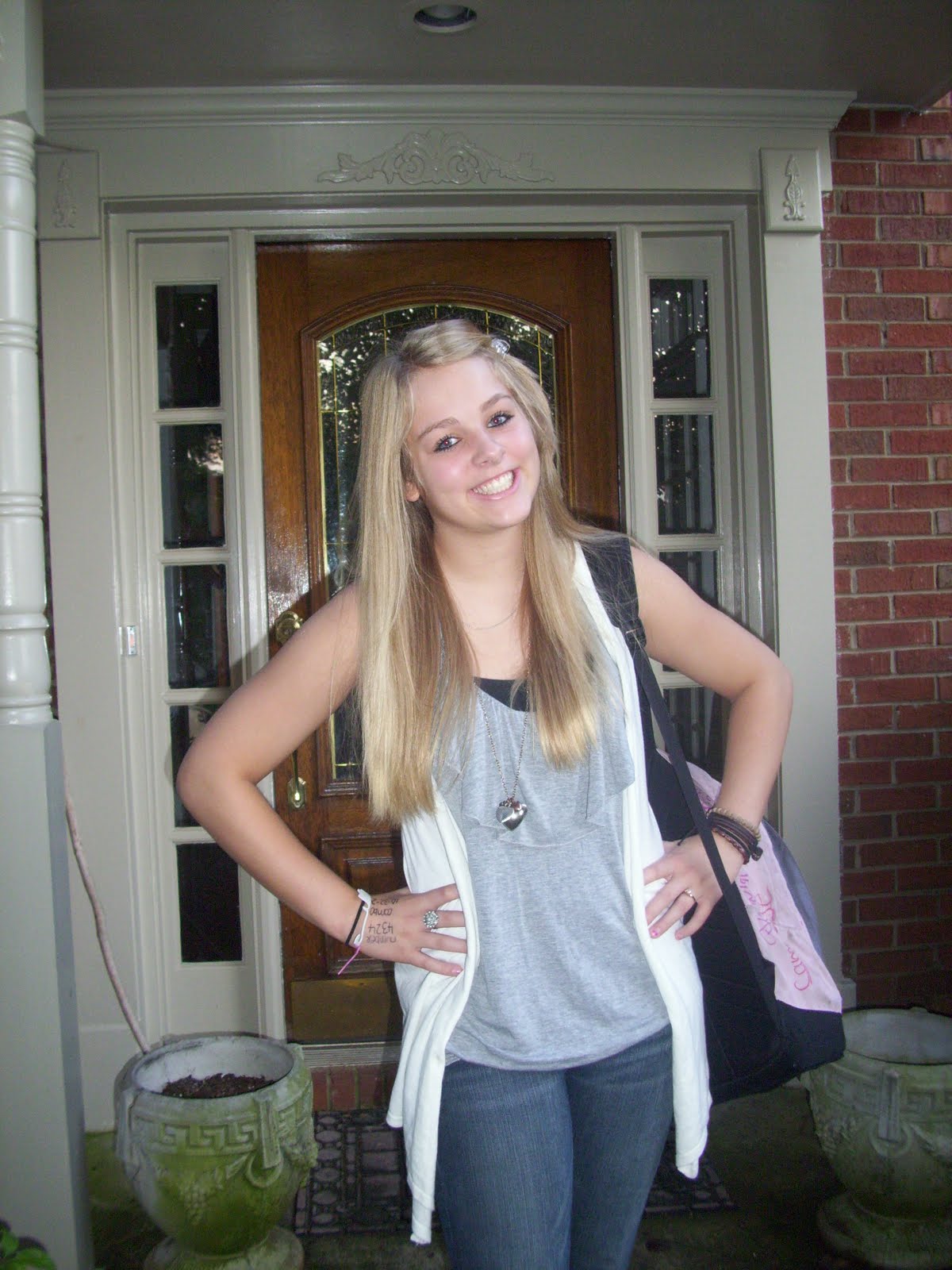 There's Blessings along the way: First Day of School for Madison, Leah ...