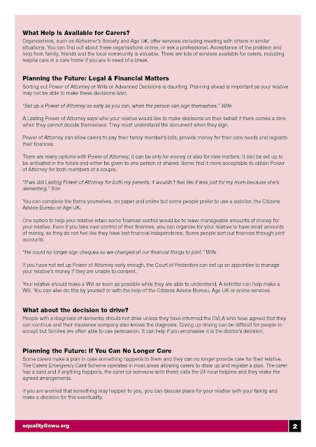 Equality for All: Dementia fact sheet