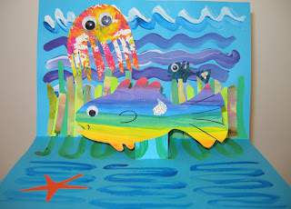 Memoirs of an Art Teacher: Rainbow Fish Pop-up