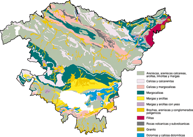 HISTORIA PARA APROBAR: MAPA LITOLOGICO DE EUSKADI