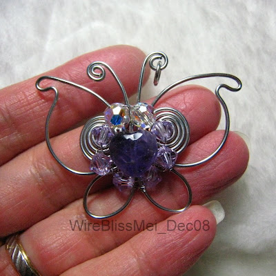 WireBliss's Wire Jewelry: Take Flight - Wire Wrapped Butterfly Pendant