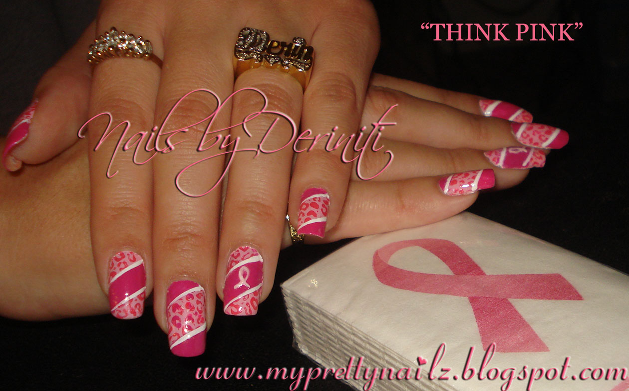 THINK PINK NAILS - Breast Cancer Awareness Nails, Breast Cancer ...