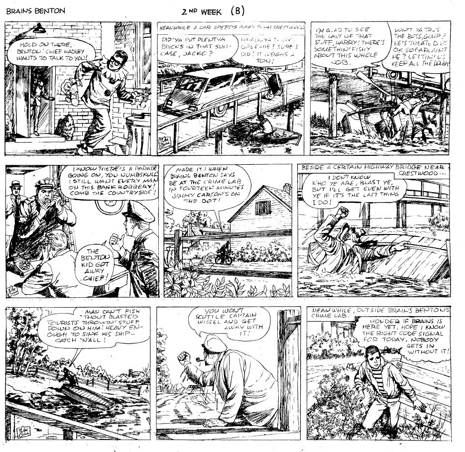 Mike Lynch Cartoons: THE ADVENTURES OF BRAINS BENTON by Tom Gill
