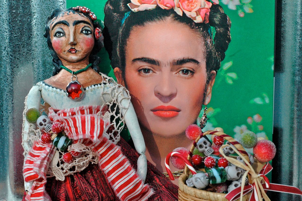 "Frida Kahlo Christmas" Doll