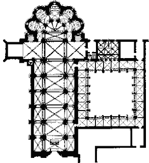 Monasterio de Veruela: Planta del Monasterio cisterciense de Veruela.