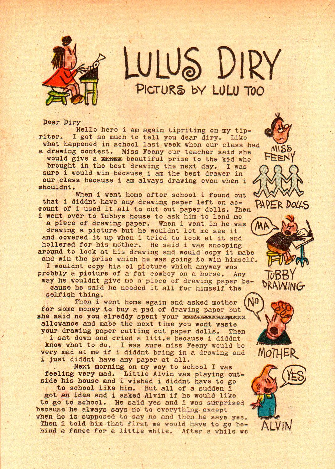 STANLEY STORIES: Stanley's Texting: "Lulu's Diry," from Marge's Little ...