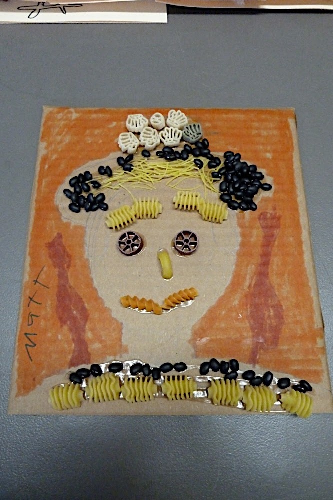 The Accidental Art Teacher: Week 9: Thanksgiving Pasta Collage