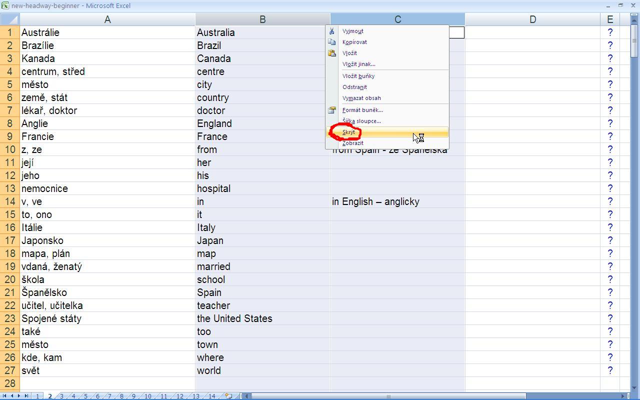 Blog on Learning English: Excel Utility for Learning Vocabulary from ...