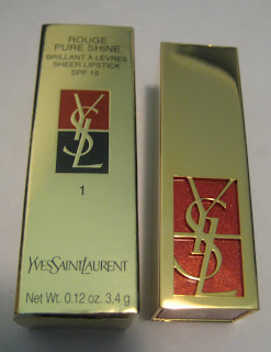 miss claret: Yves Saint Laurent - Rouge Pure Shine Lipstick - 1 Red Strass