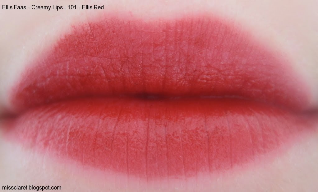 miss claret: Ellis Faas Creamy Lips L101 - Ellis Red