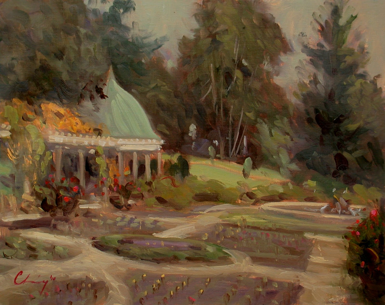 Southern Plein Air Painters: Maymont - Italian Gardens #405