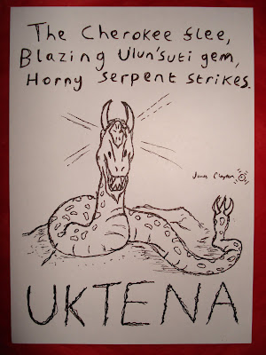 James Clayton's Monsterific Mythscape: Day XVIII - Uktena