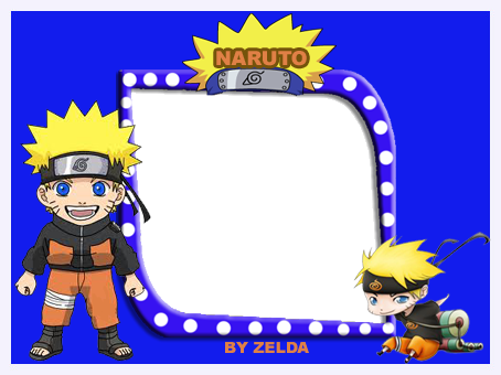 Artes da Zelda: Novas molduras em PNG Naruto